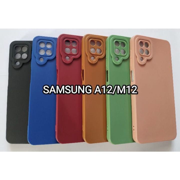 Soft Case Macaron Samsung A12/M12 Casing pelindung Camera | Lazada ...