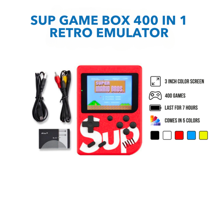 SUP Game Box 400 In 1 Retro Handheld Console Emulator Portable Video ...