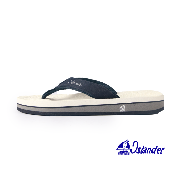 Islander 1058L (White / Navy Blue) - Islander Slippers | Lazada PH