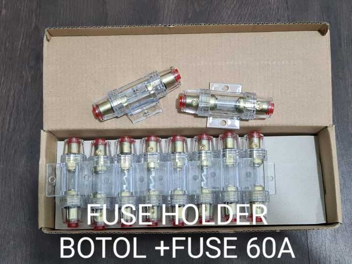 FUSE MOBIL BOTOL (HARGA PER 1 BIJI) / Fuse Single / Fuse Sekering Sekring Audio Mobil 60A ...