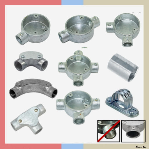 25MM GI Conduit Fitting ( W/O Thread ) - TEE BOX / ELBOW - GI BOX ...