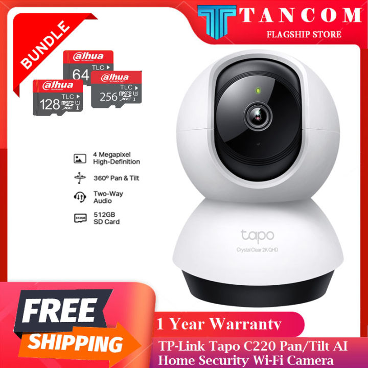 TP-Link Tapo C220 Pan/Tilt AI Home Security Wi-Fi Camera With Micro SD Card | Lazada PH