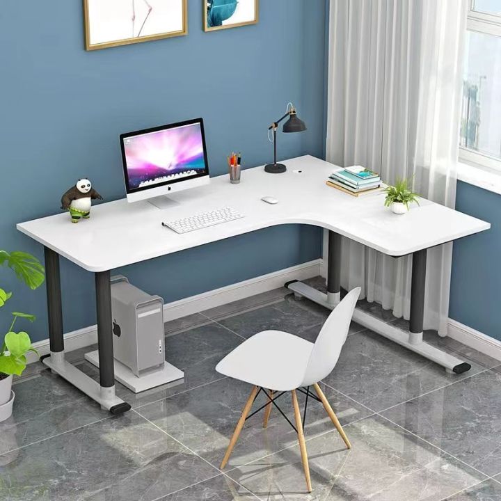 L-Shape Computer Study Gaming Corner Tables Office Desk Laptop Table ...