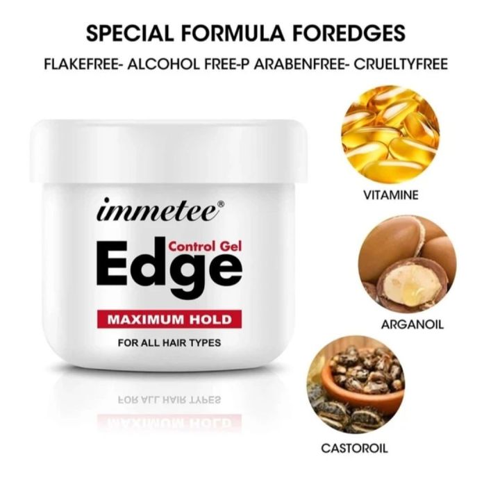 Edge Control Gel 150g Broken Hair Finishing Anti-Frizz Long Lasting ...