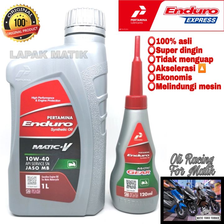Oli Racing Matik ENDURO MATIC V 1L oli motor Pertamina SETARA MOTUL ...