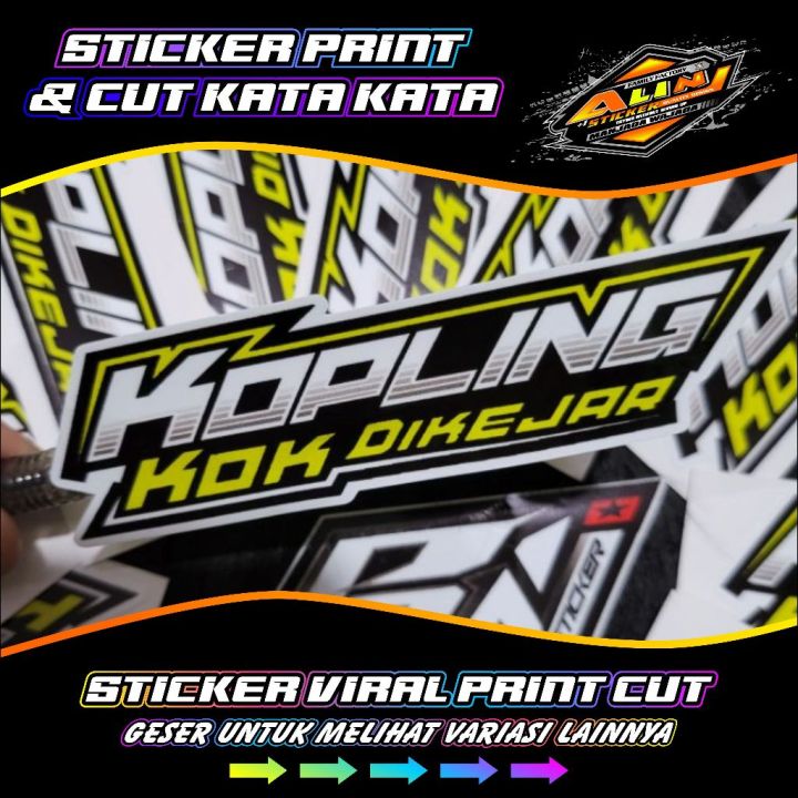CETAK STICKER PRINT CUT MANA, LOGO, DLL BISA REQUEST DESIGN (ada ...