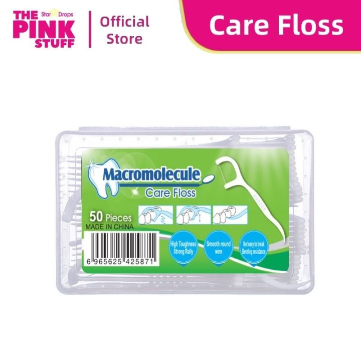 Pink Stuff 50PCS/Pack Dental Floss Teeth Stick Toothpicks Floss Pick ...