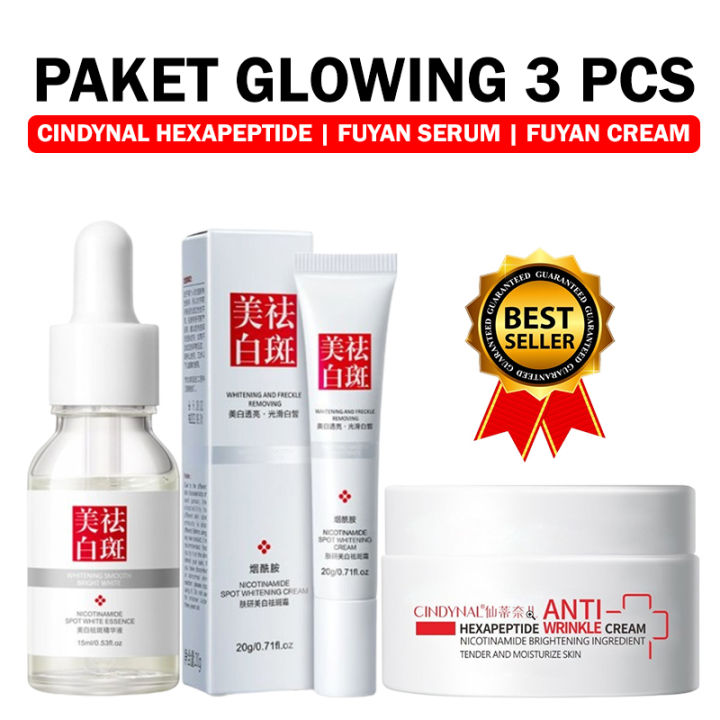 SVMY - [Paket 3in1] Serum + Cream+Moist Cindynal Niacinamide Skin Cream Anti Flek Hitam + Fuyan ...