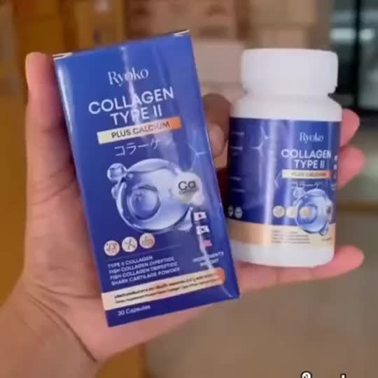 Ryoko Collagen Type II Plus Calcium Tablets Joint Pain Relief Bone ...