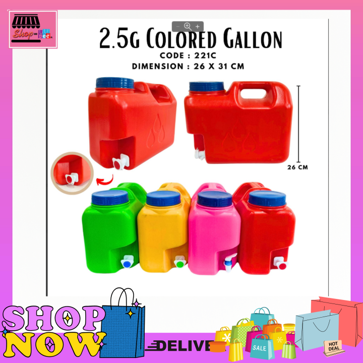 [ ON HAND] TOPPERS 221C 2.5G COLORED GALLON/ WATER GALLON | Lazada PH