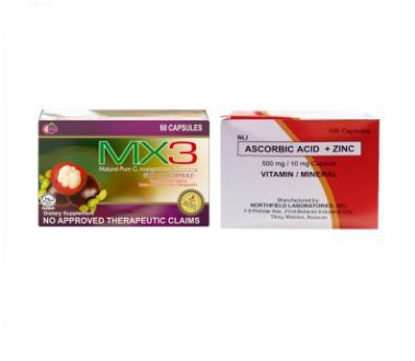 MX3 500mg Capsule 60s with FREE NLI Ascorbic Acid + Zinc 100s | Lazada PH