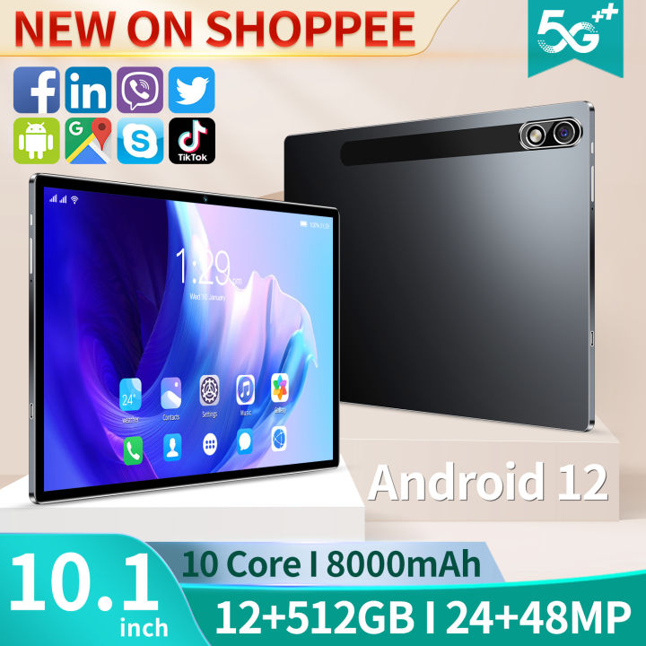 Original Tablet Galaxy S8 Tab Free Gift 12GB RAM+512GB ROM Full Screen ...