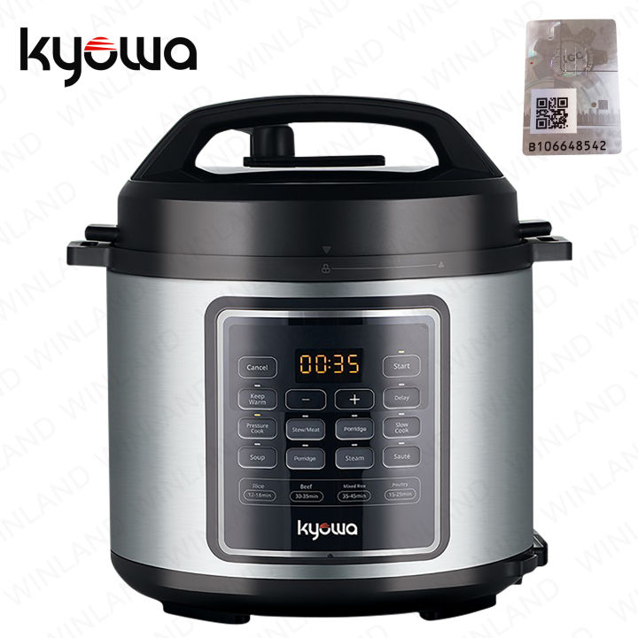 Kyowa by Winland 6-Liters Quick Chef Multi-Cooker 8-Preset Modes KW ...