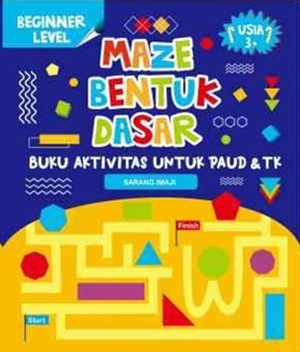 MAZE BENTUK DASAR, BUKU AKTIVITAS UNTUK PAUD & TK | Lazada Indonesia