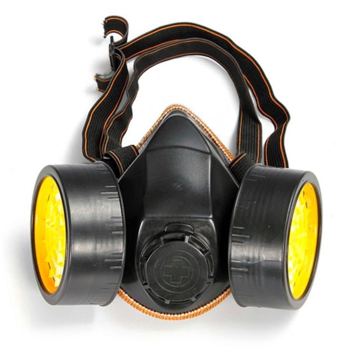 Dual Filter Industrial Chemical Gas Anti-Dust Dual Respirator Mask ...