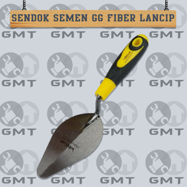 Sendok Semen 6" / Sendok Aduk / Sendok Tembok Gagang Fiber Lancip ...