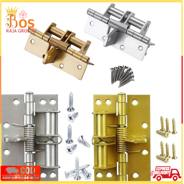Engsel Penutup Pintu Otomatis Metal Engsel Penahan Pintu Engsel 90 ...