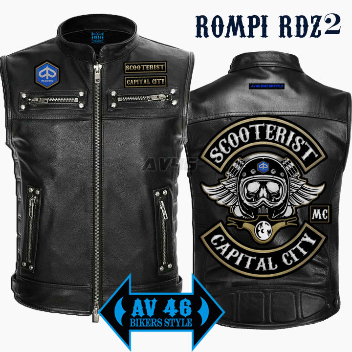 AV46 Rompi Bikers Patch logo Scooterist patch bordir club motor ...