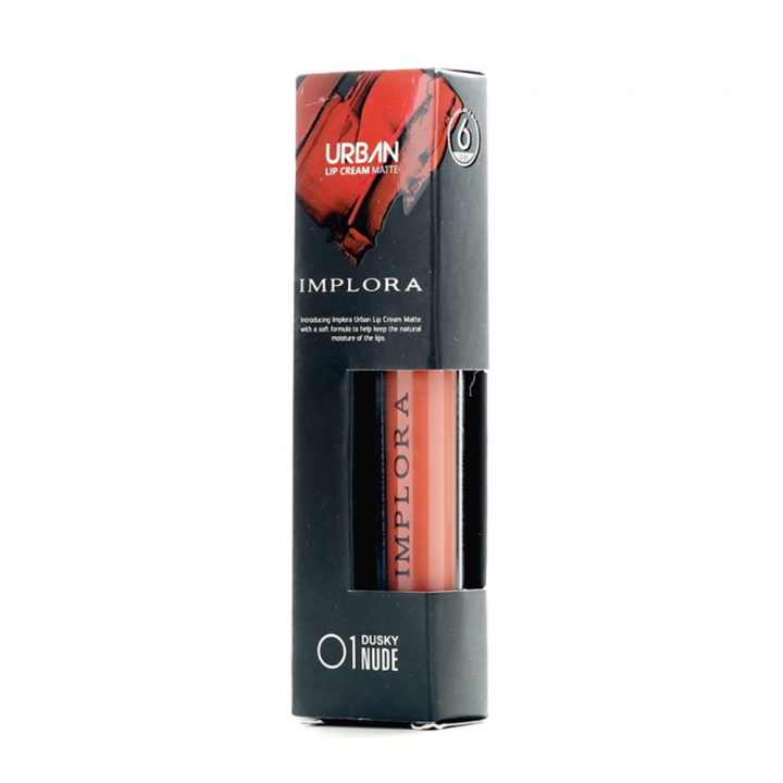 Implora Urban Matte Lip Cream Waterproof Warna Nude Soft Lipstik Cair ...