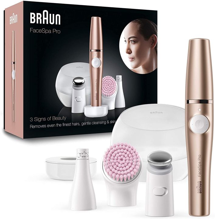 Braun FaceSpa Pro SE 921 Epilator – 3-in-1 Facial epilator, cleanser ...