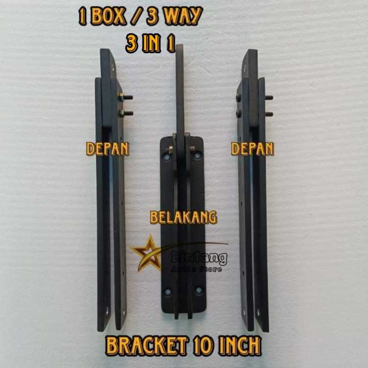 Breket 3WAY 10 inch Line Array Alumunium / Bracket Gantung Bahan Diral ...
