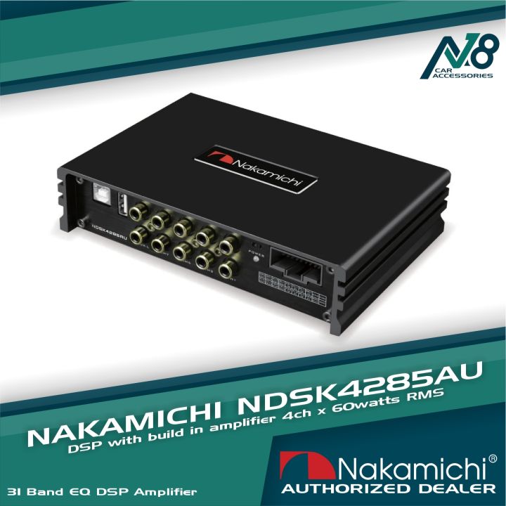 NAKAMICHI NDSK4285AU 8 Channel 4 IN 8 OUT 31EQ DSP Amplifier Genuine | Lazada PH