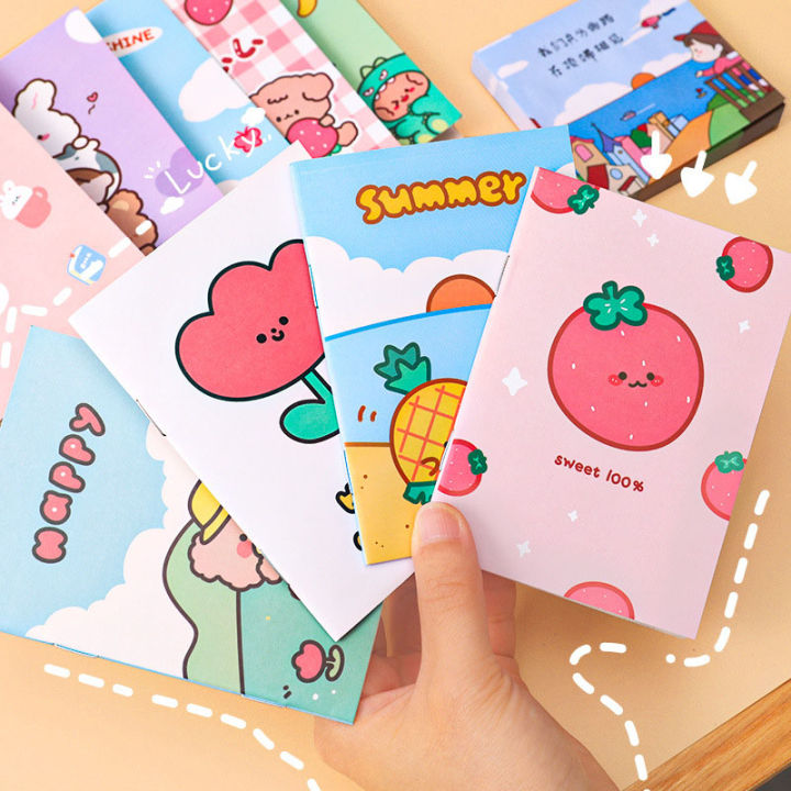 🔥chageey👍 Cute Mini Notebook Portable Diary Notepad Cartoon Notepad ...
