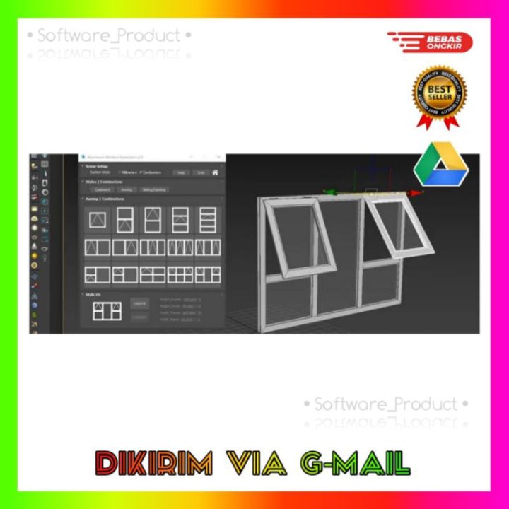 Aluminum Window Generator v2.0 for 3ds Max - Plugins | Lazada Indonesia