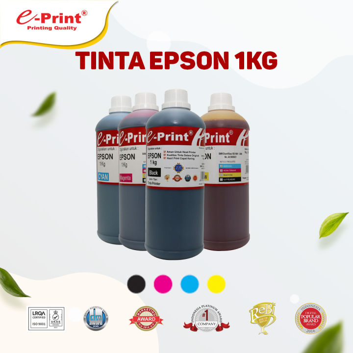 E-Print Tinta Printer Epson 1KG Universal Black & Color Compatible - 1 ...
