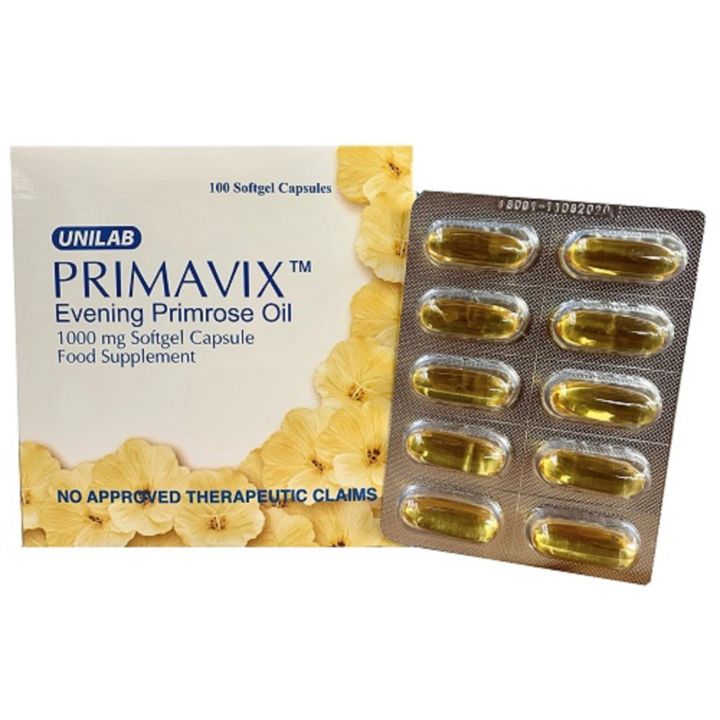 UNILAB Primavix Evening Primrose Oil 1000mg Softgel Capsule Food ...