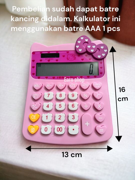 KALKULATOR HELLO KITTY KT-838A 12 DIGIT | Lazada Indonesia