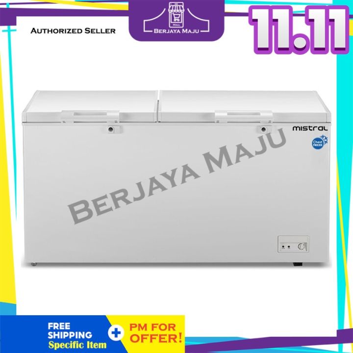 Mistral 520L 2 Door Chest Freezer MFZ520 | Lazada