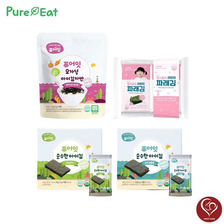 Pure Eat สาหร่ายจากเกาหลีแท้🇰🇷 สาหร่ายเด็ก6เดิอนขึ้นไป | Lazada.co.th