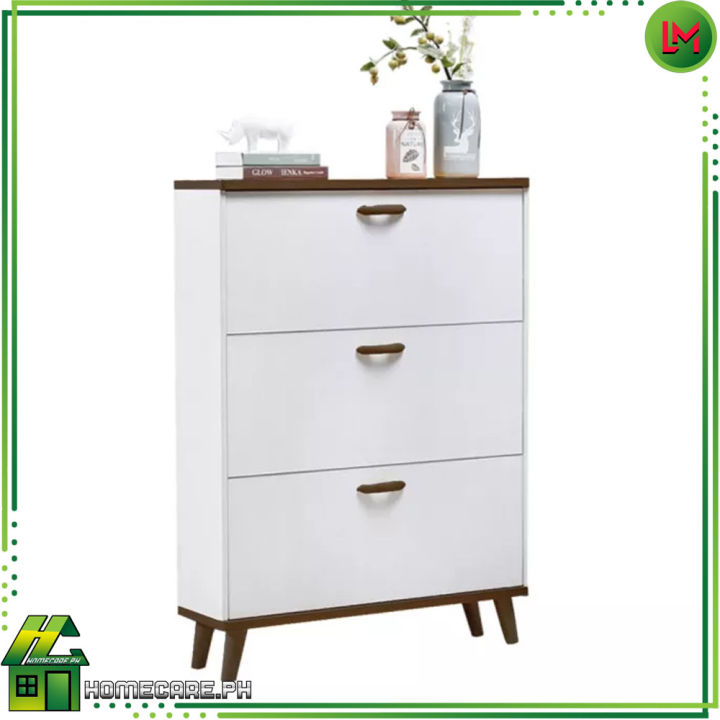 HOMECARE PH. Modern Flip shoe cabinet 84X20X120cm | Lazada PH