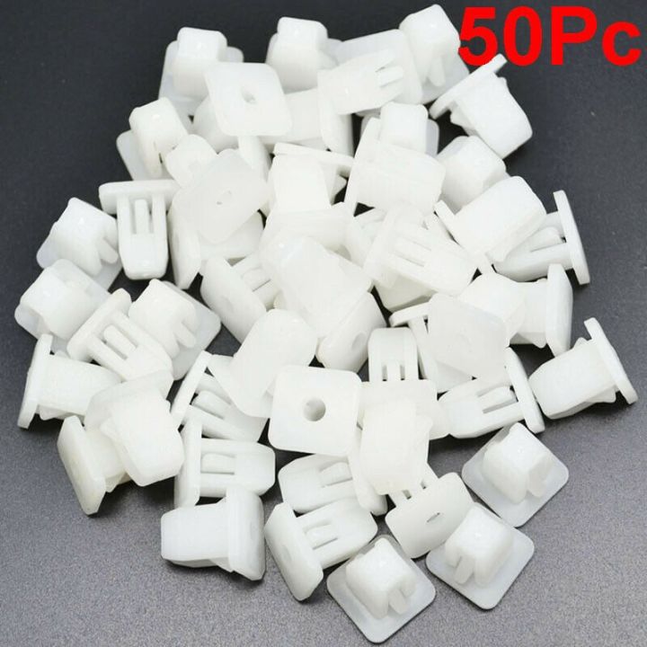 Square Fastening Clip White Rivet 8*8.5mm Hole Car Fastener Parts Push ...