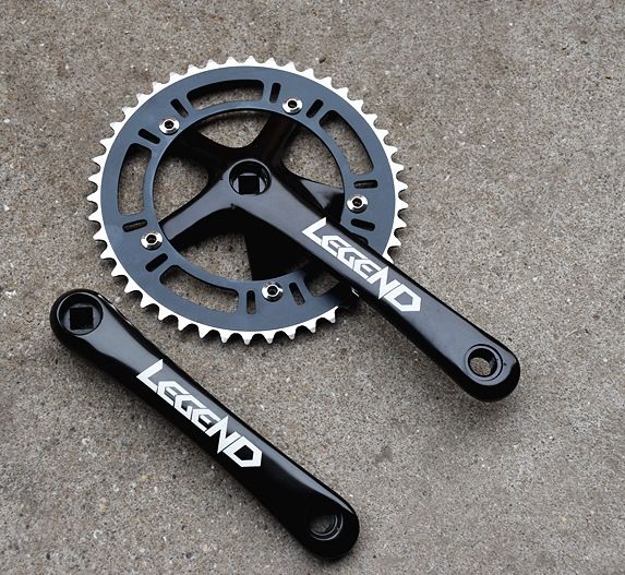 Đùi đĩa nhôm Fix gear LEGEND 1 tầng cốt vuông - Đen - 46T | Lazada.vn