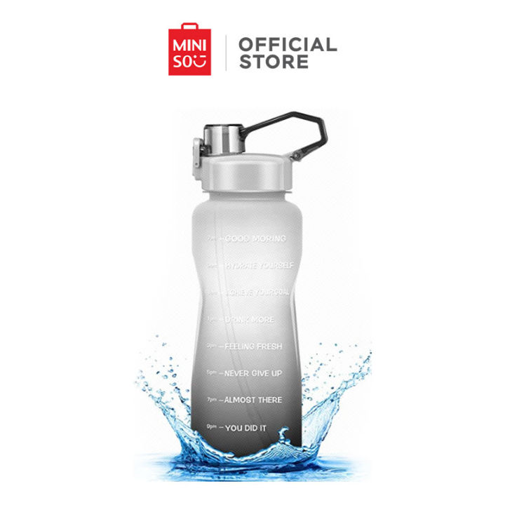 MINISO Large Capacity Gradient Color Water Bottle 2L Green | Lazada PH
