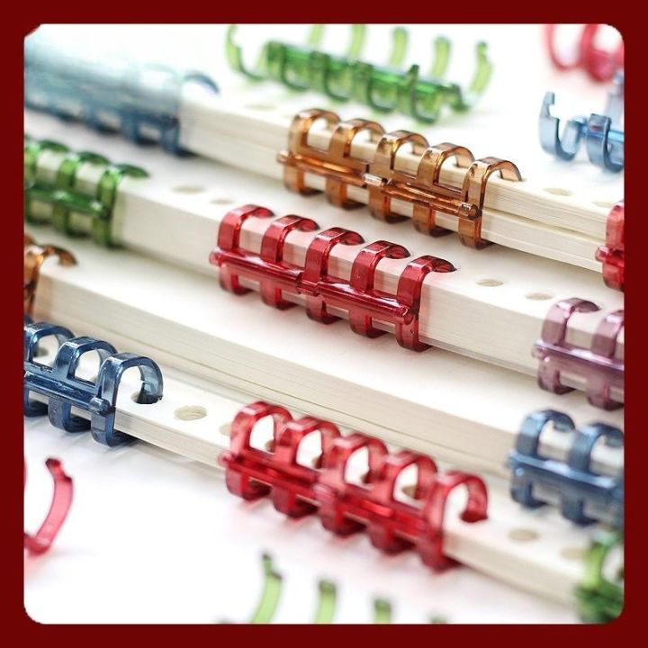 5 Holes DIY Colorful Crystal Ring Binder Accessory for 20 holes/26 ...