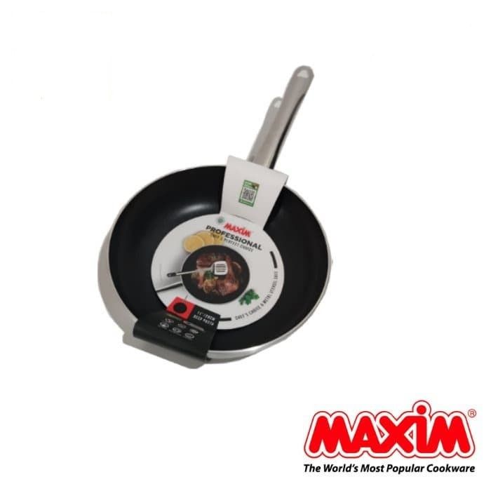 Maxim Profesional Deep Pasta Pan 32cm MAXIM WAJAN ANTI LEGKET 32cm ...