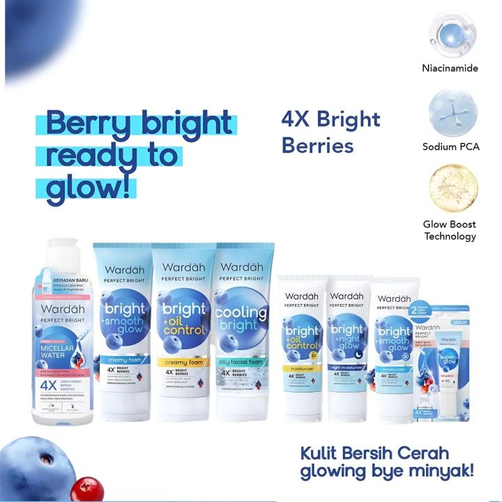 WARDAH Perfect Bright Super Glow Berry Series | Lazada Indonesia