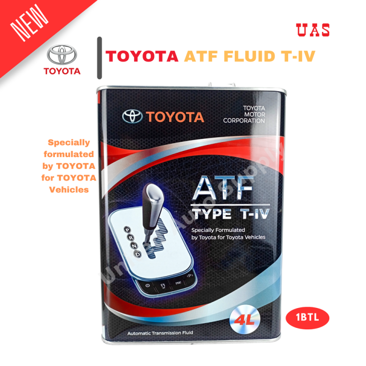 TOYOTA Auto Transmission Fluid 08886-81400 TYPE T-IV 4 Litre | Lazada