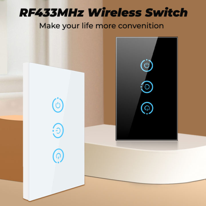 Smart Wifi Touch Switch Wireless RF433 Switch Smart Touch Switch Panel ...