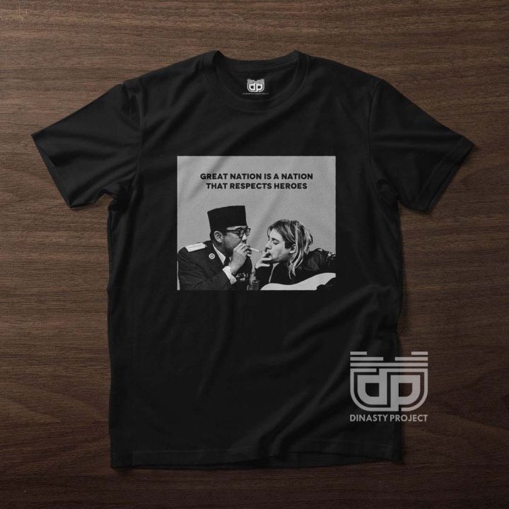 Kaos Soekarno X Kurt Cobain Premium Cotton Combed | Lazada Indonesia Kaos Soekarno X Kurt Cobain Premium Cotton Combed | Lazada Indonesia
