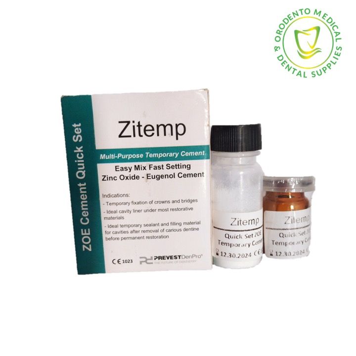 Zitemp Zoe Cement Quick Set Multi-Purpose Temporary Cement Dental ...