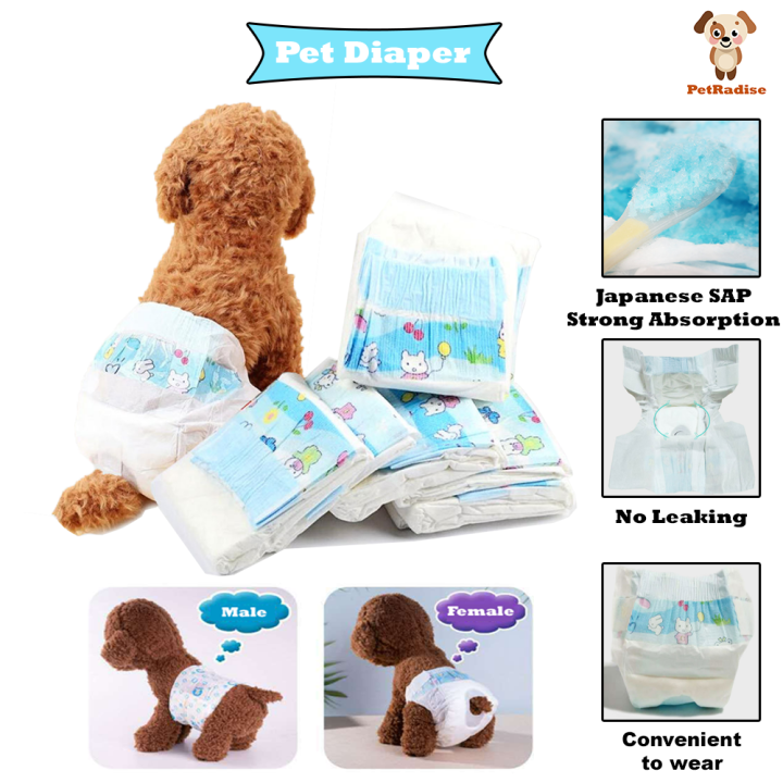 【PETRADISE】 Pet Diaper - Dog Diaper Dog Diapers Cat Diaper Dog Urine ...