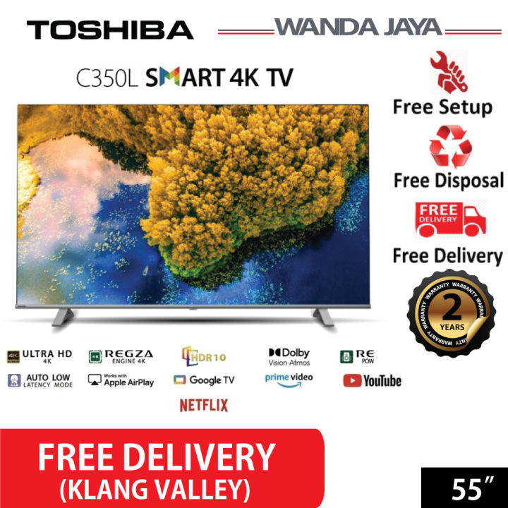 [FREE DELIVERY] Toshiba 50" Smart 4K UHD Google TV 50C350LP | 55C350LP ...