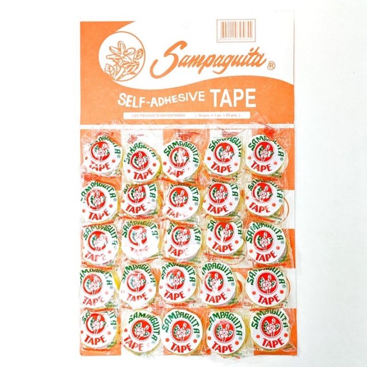Sampaguita Tiny Tape Tiny Adhesive Tapes 12mm×1M 25Pcs per pack | Lazada PH