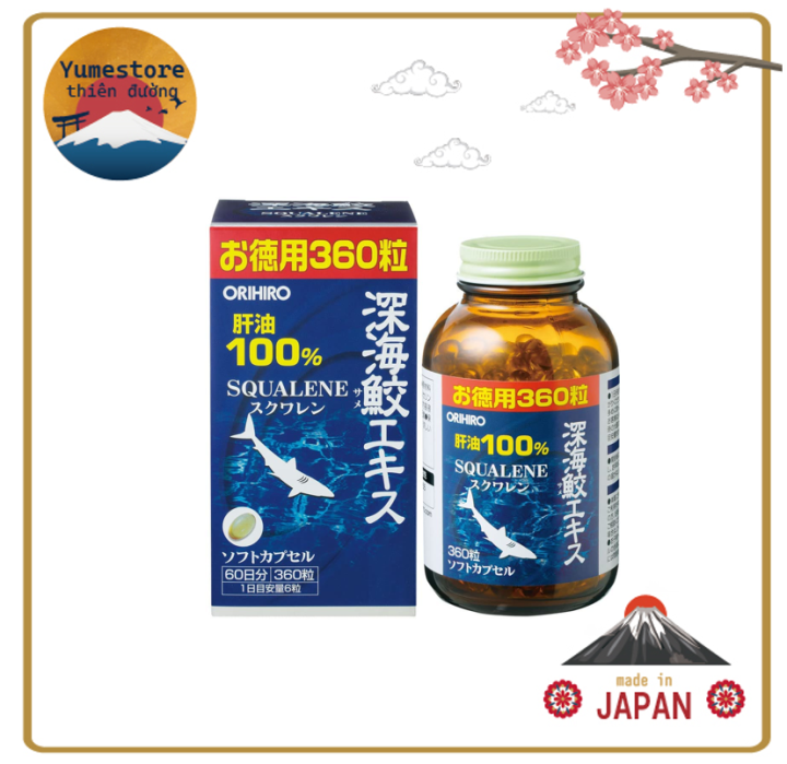 Orihiro Squalene Shark Cartilage Tablets 360 Japanese tablets | Lazada ...