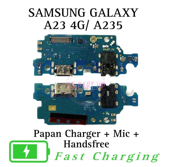 Original Papan Konektor Charger Fast Charging +Mic Handsfree Samsung ...