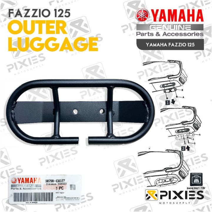 YAMAHA ACCESSORIES YAMAHA FAZZIO 125 SIDE CARRIER GRILLE | Lazada PH